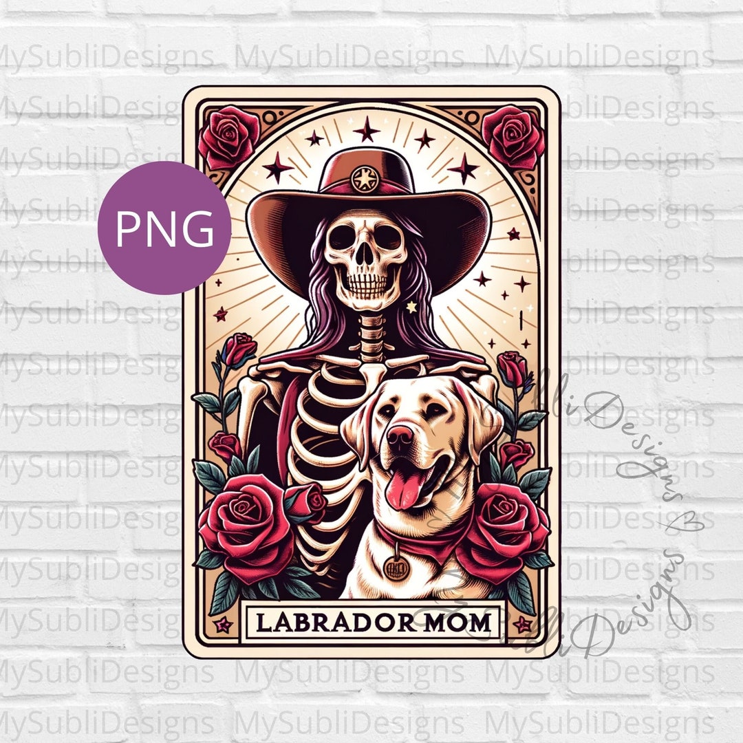 Labrador Retriever Mom Tarot Card Png, Tarot Dog Png, Labrador ...