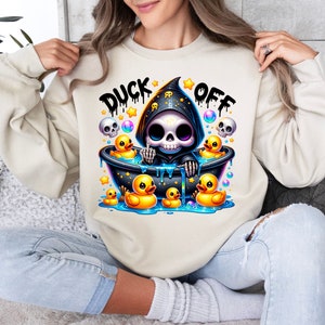 Duck off PNG, Grim Reaper Png, Funny Skeleton Shirt Png, Sarcastic ...