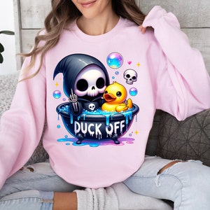 Duck off PNG, Grim Reaper Png, Funny Skeleton Shirt Png, Sarcastic ...