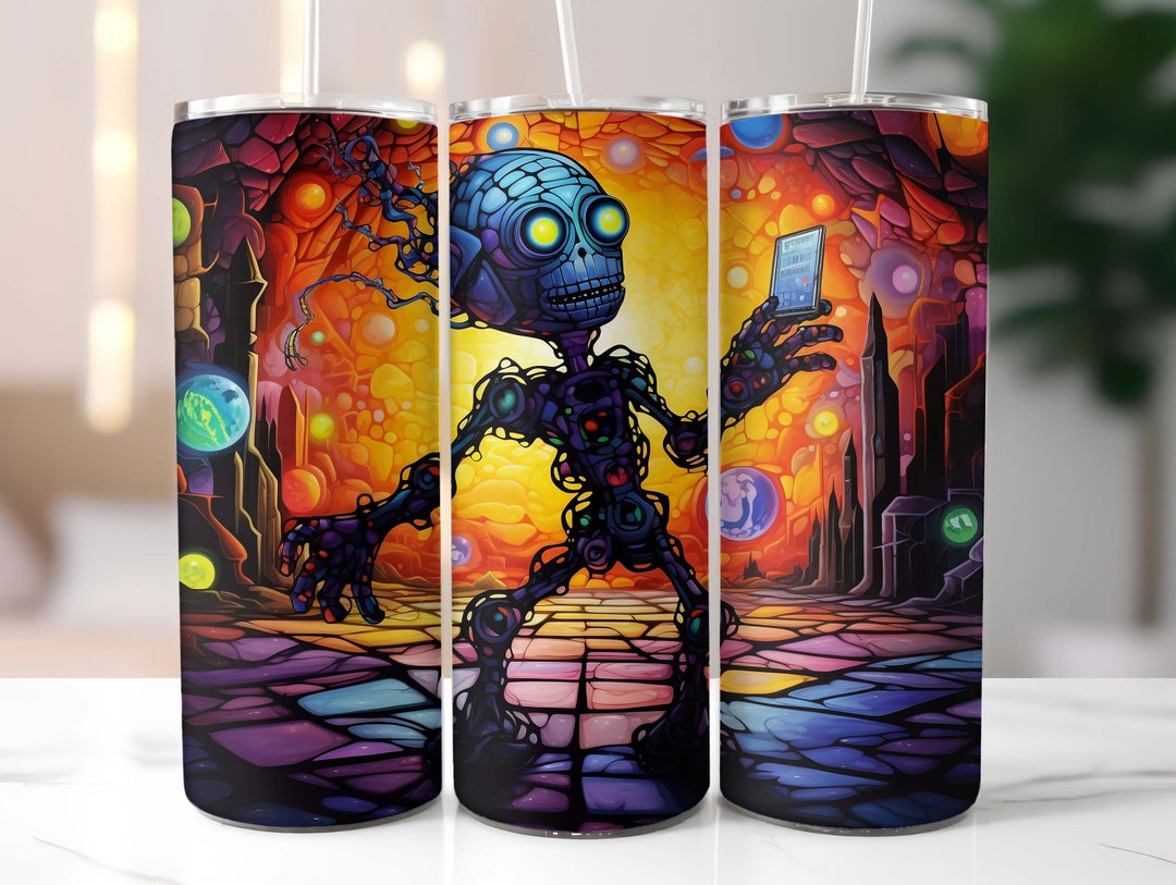 Alien Tumbler Wrap 20oz Skinny, Kids Tumblers, Tumbler Wrap for Boys ...