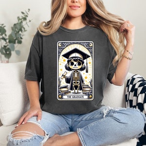 The Graduate PNG, the Graduate Skeleton Tarot Card Png, Graduate Shirt ...