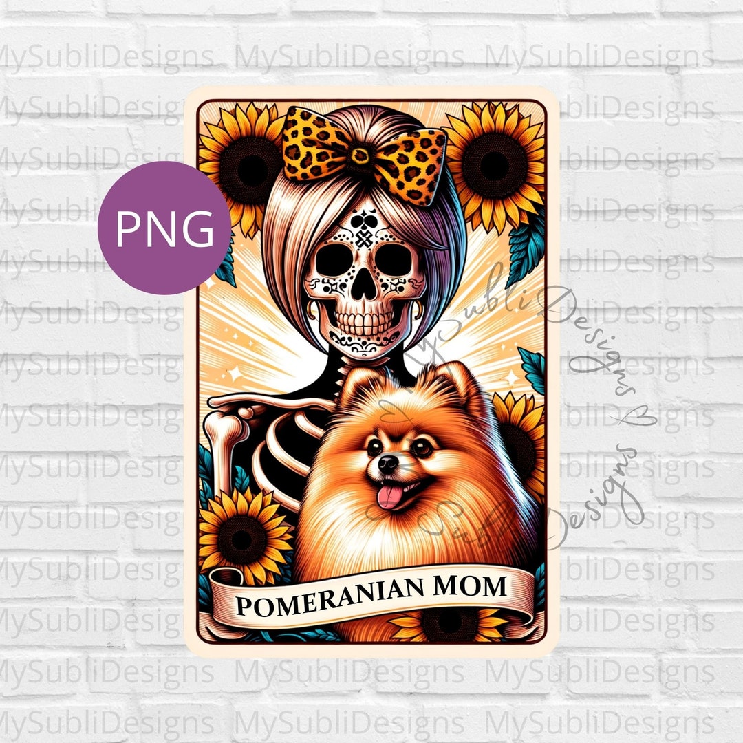 Pomeranian Mom Tarot Card Png, Tarot Dog Png, Pomeranian Png, Tarot ...