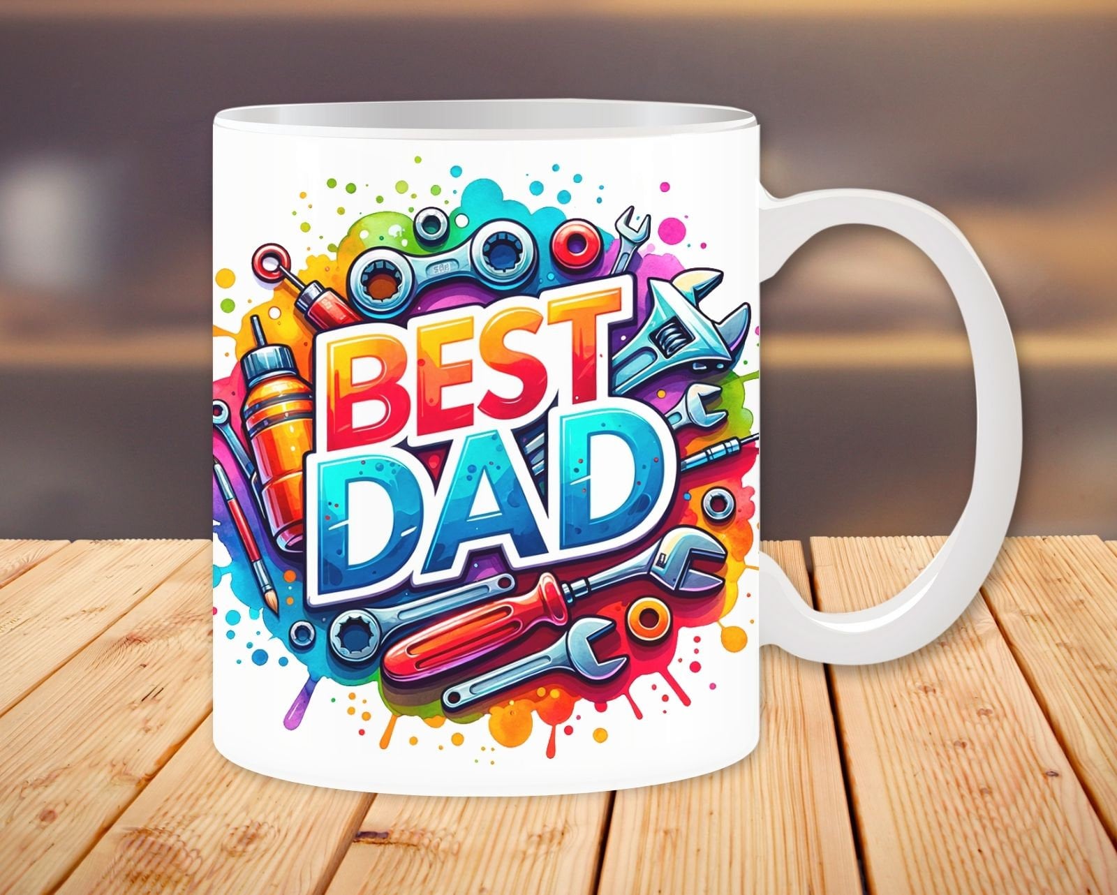Mechanic Best Dad Mug Wrap 11oz and 15oz, Father's Day Mug, Mechanic ...