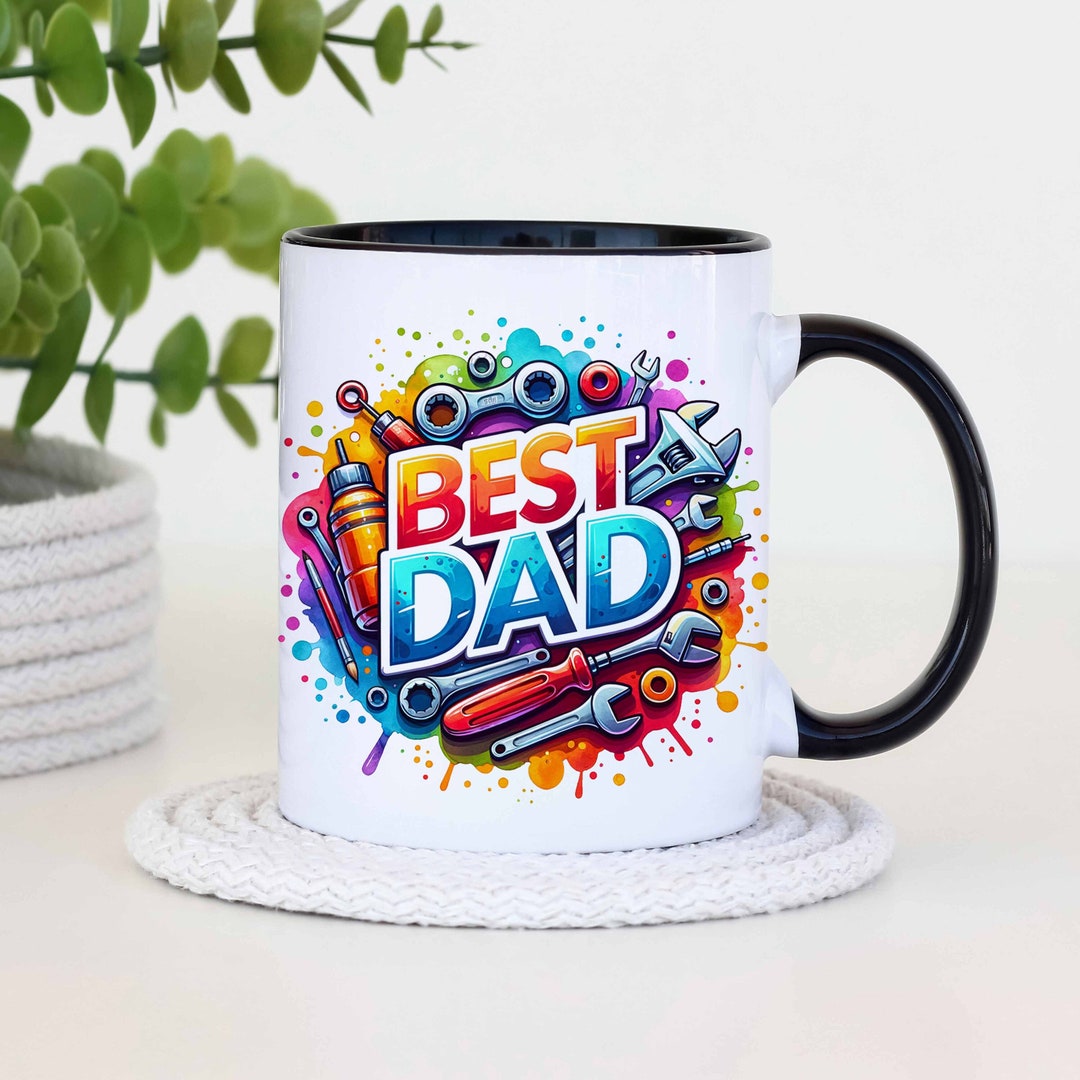 Mechanic Best Dad Mug Wrap 11oz and 15oz, Father's Day Mug, Mechanic ...