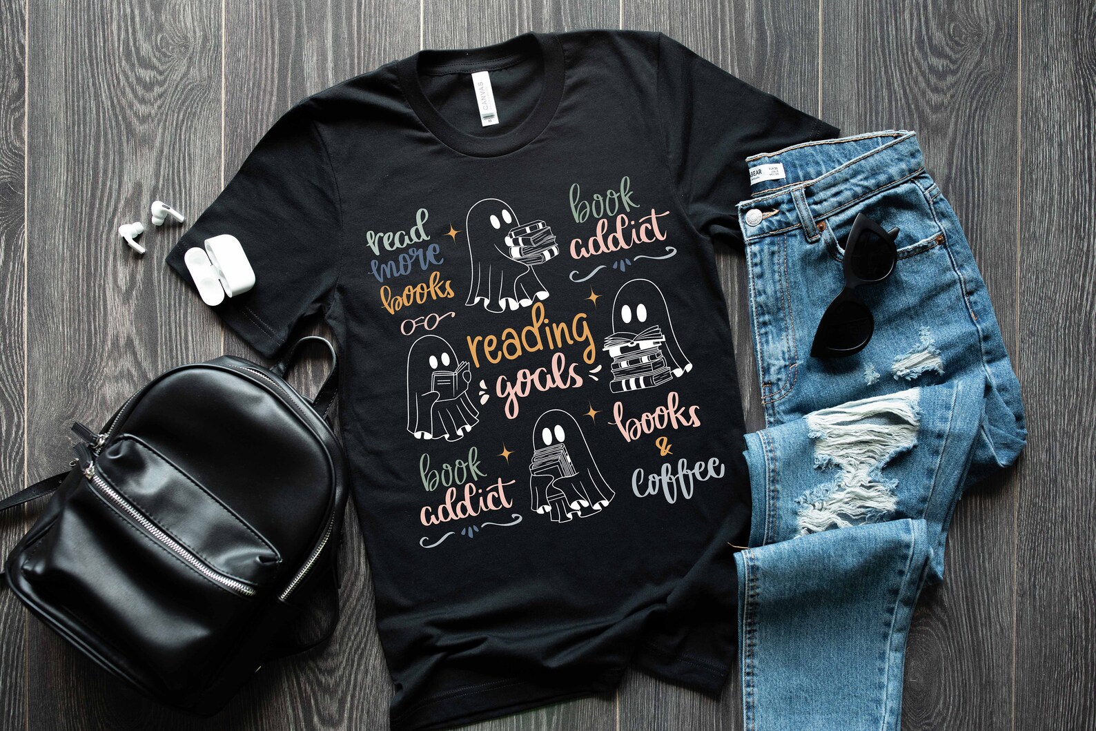 Ghost Reading Books Svg, Halloween Read More Books Shirt, Book Reading ...