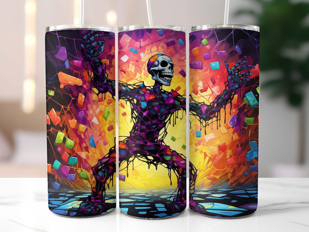 Zombie Dancing Tumbler Wrap 20oz Skinny, Zombies Tumbler Png, Funny ...