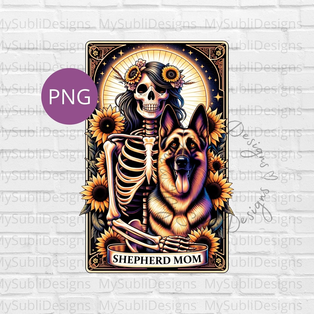 Shepherd Mom Tarot Card Png, Tarot Dog Png, American Shepherd Png ...