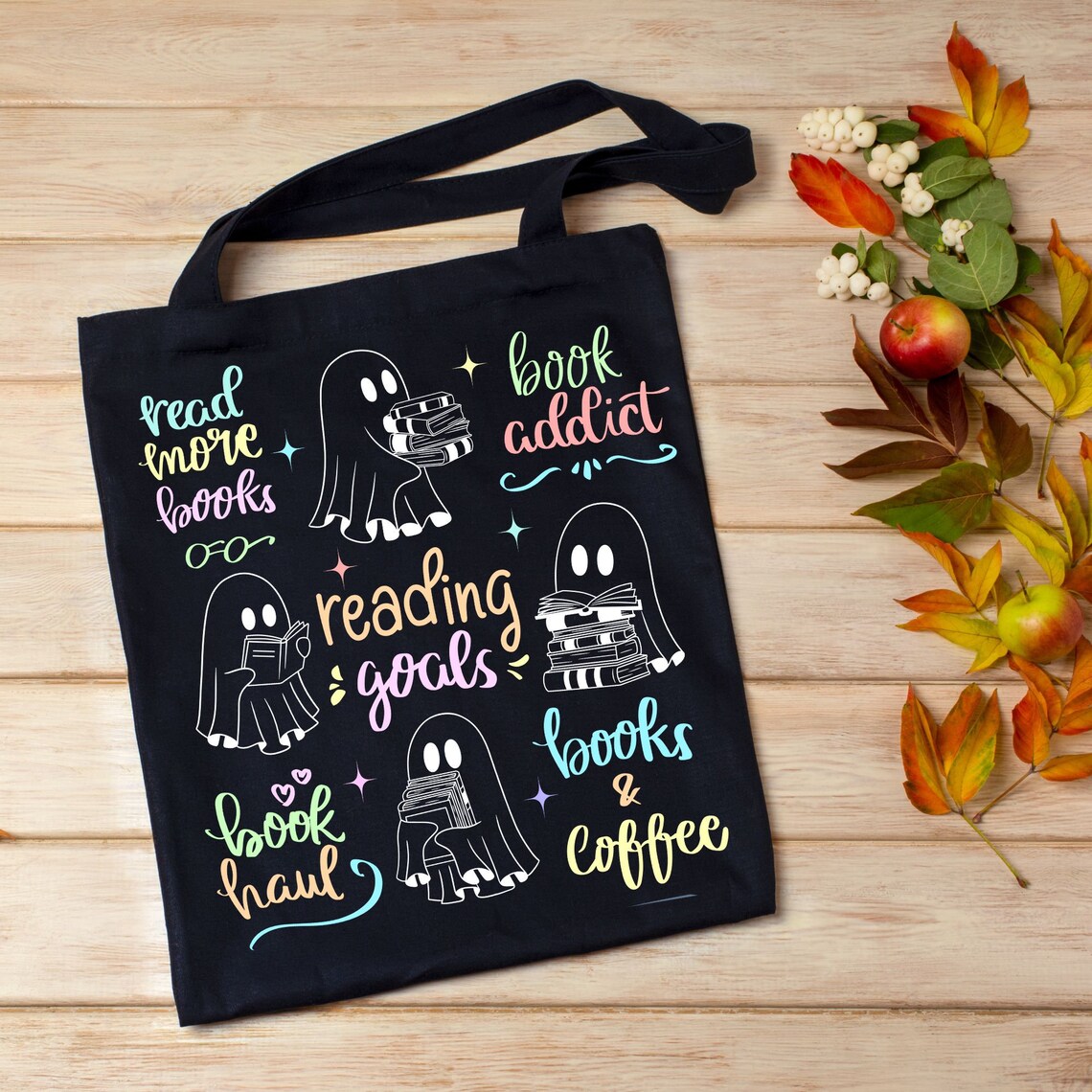 Ghost Reading Books Svg, Halloween Read More Books Shirt, Book Reading ...