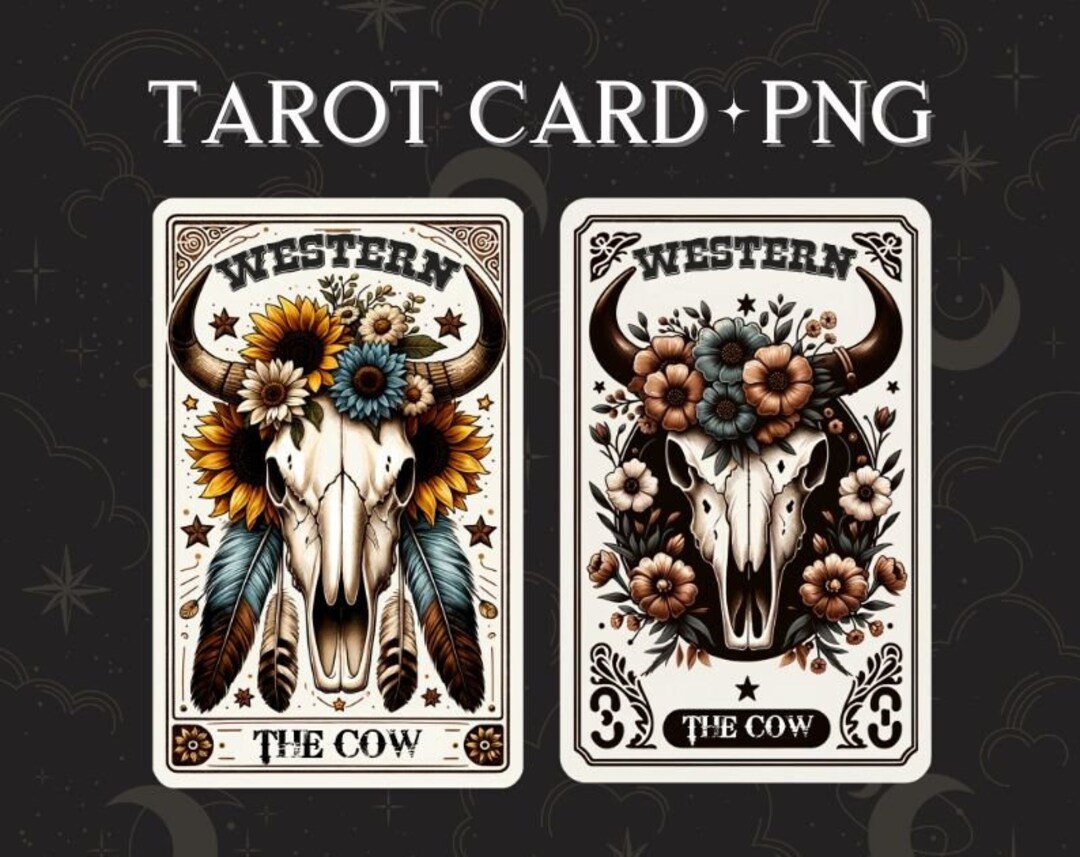 Boho Cow Png, the Cow Tarot Card Png, Cow Png, Funny Skeleton Png ...