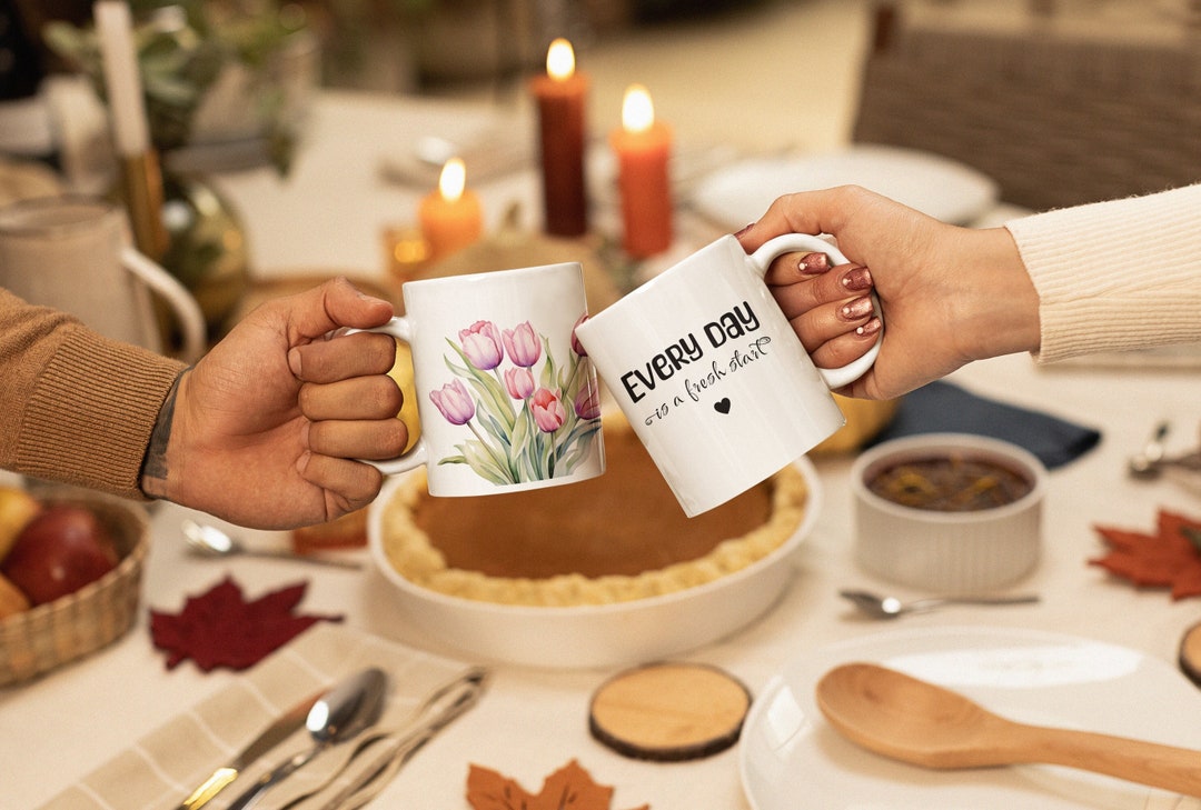 Tulips Mug Wrap 11 Oz and 15 Oz, Sublimation Design, Coffee Mug Wraps ...