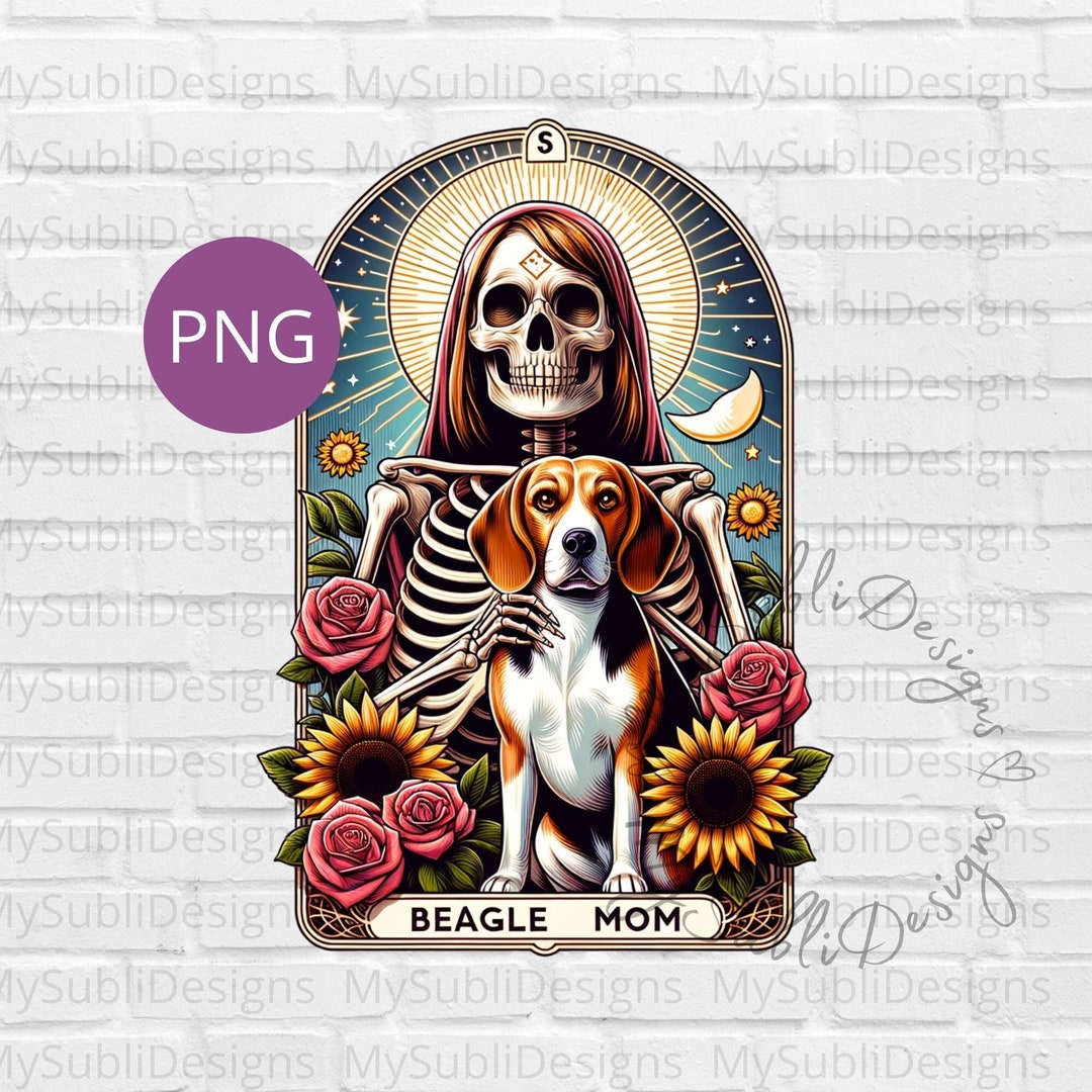 Beagle Mom Tarot Card Png, Tarot Dog Png, Beagle Png, Tarot Card Dogs ...