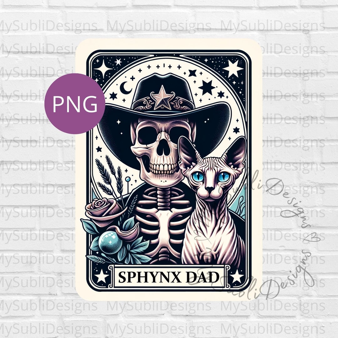 Sphynx Dad Tarot Card Png, Tarot Cat Png, Tarot Card Cat, Sphynx Cat ...