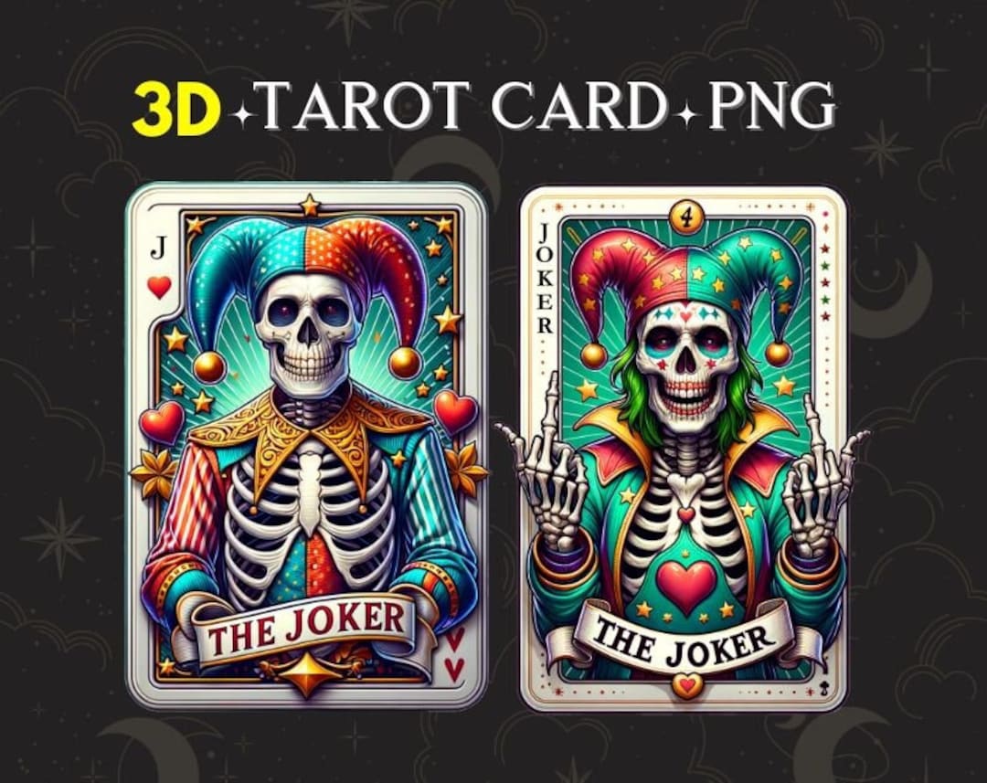 The Joker Png, Tarot Card Png, Funny Skeleton Png, Tarot Card Skulls ...