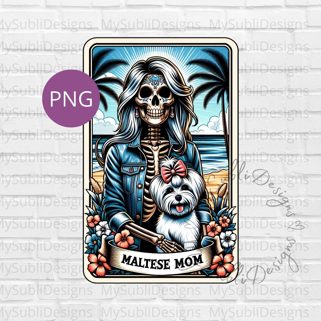 Maltese Mom Tarot Card Png, Tarot Dog Png, Tarot Card Dog, Maltese Png ...