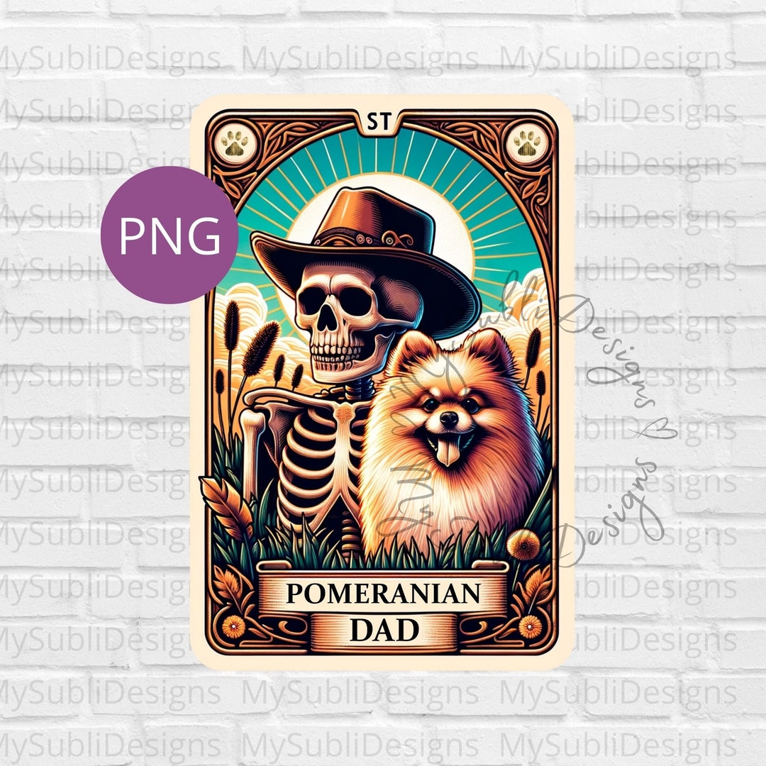 Pomeranian Dad Tarot Card Png, Tarot Dogs Png, Tarot Card Dog ...
