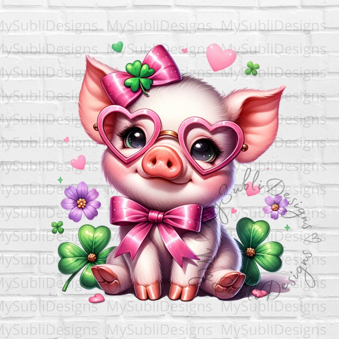 Cute Pig Png, St Patricks Day Png, Saint Patricks Day Png, Shamrock Png ...
