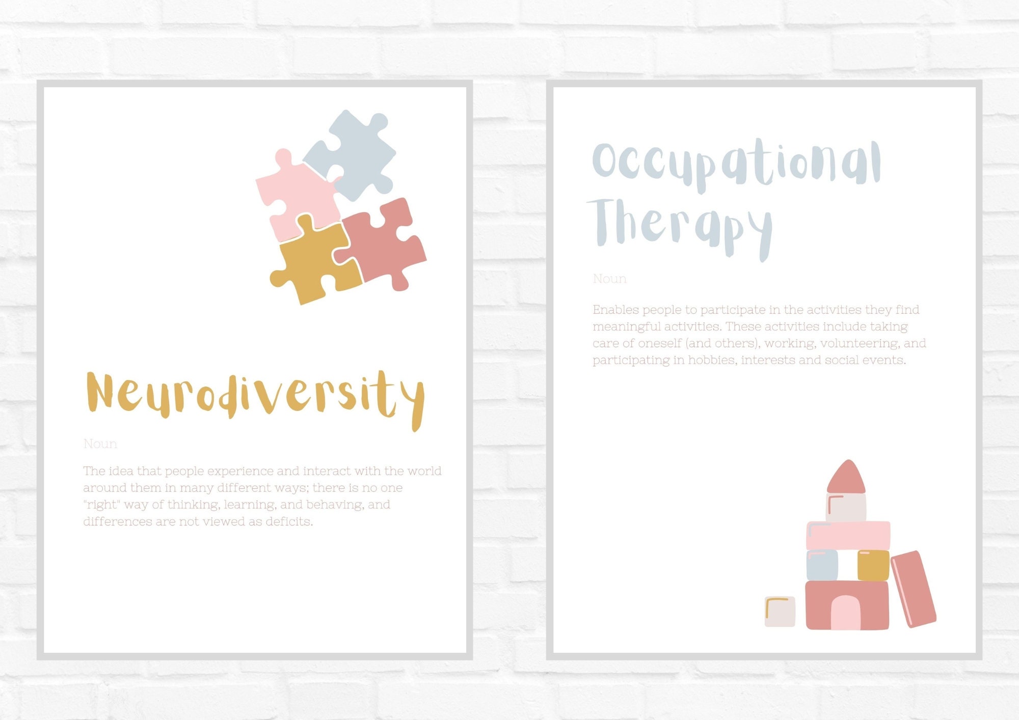 Occupational Therapy Posters - Etsy