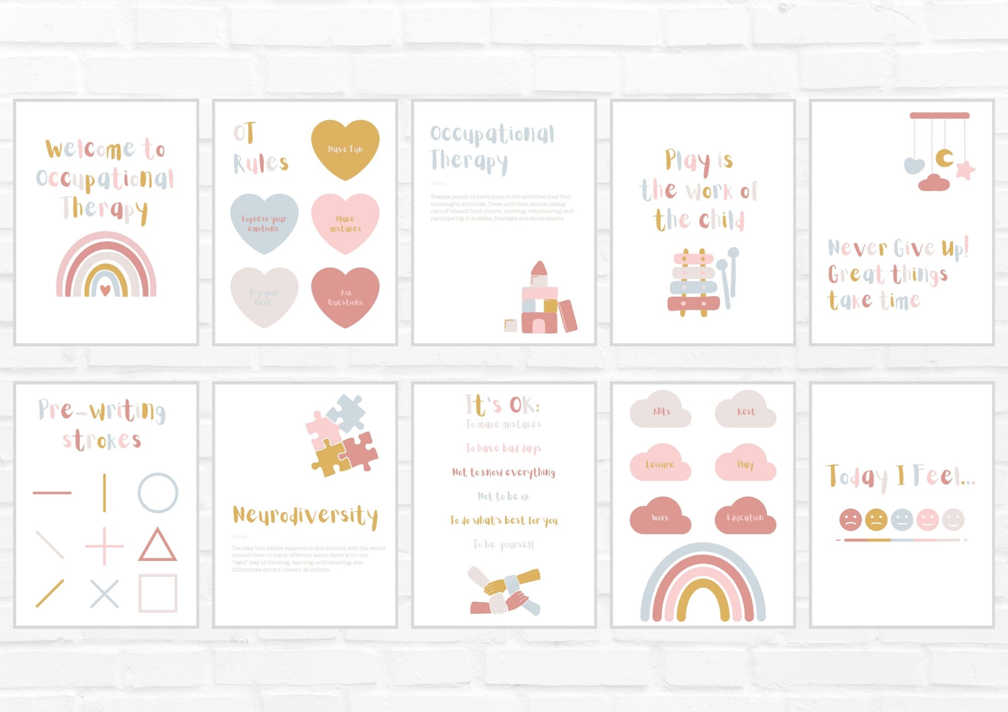 Occupational Therapy Posters - Etsy