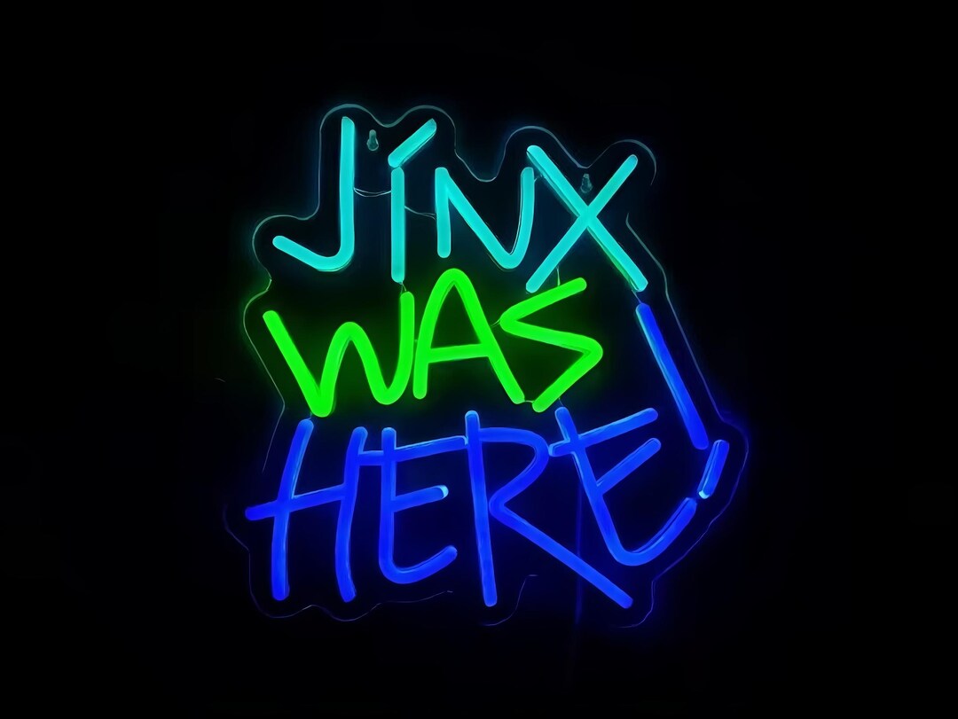 Jinx Was Here Arcane LED Neon Sign Perfect Gift Decoration - Etsy