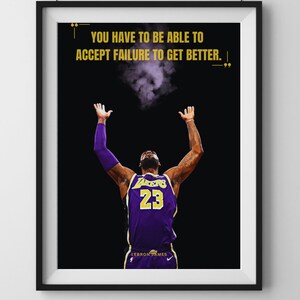 Motivational Poster Lebron James High Resolution - Etsy