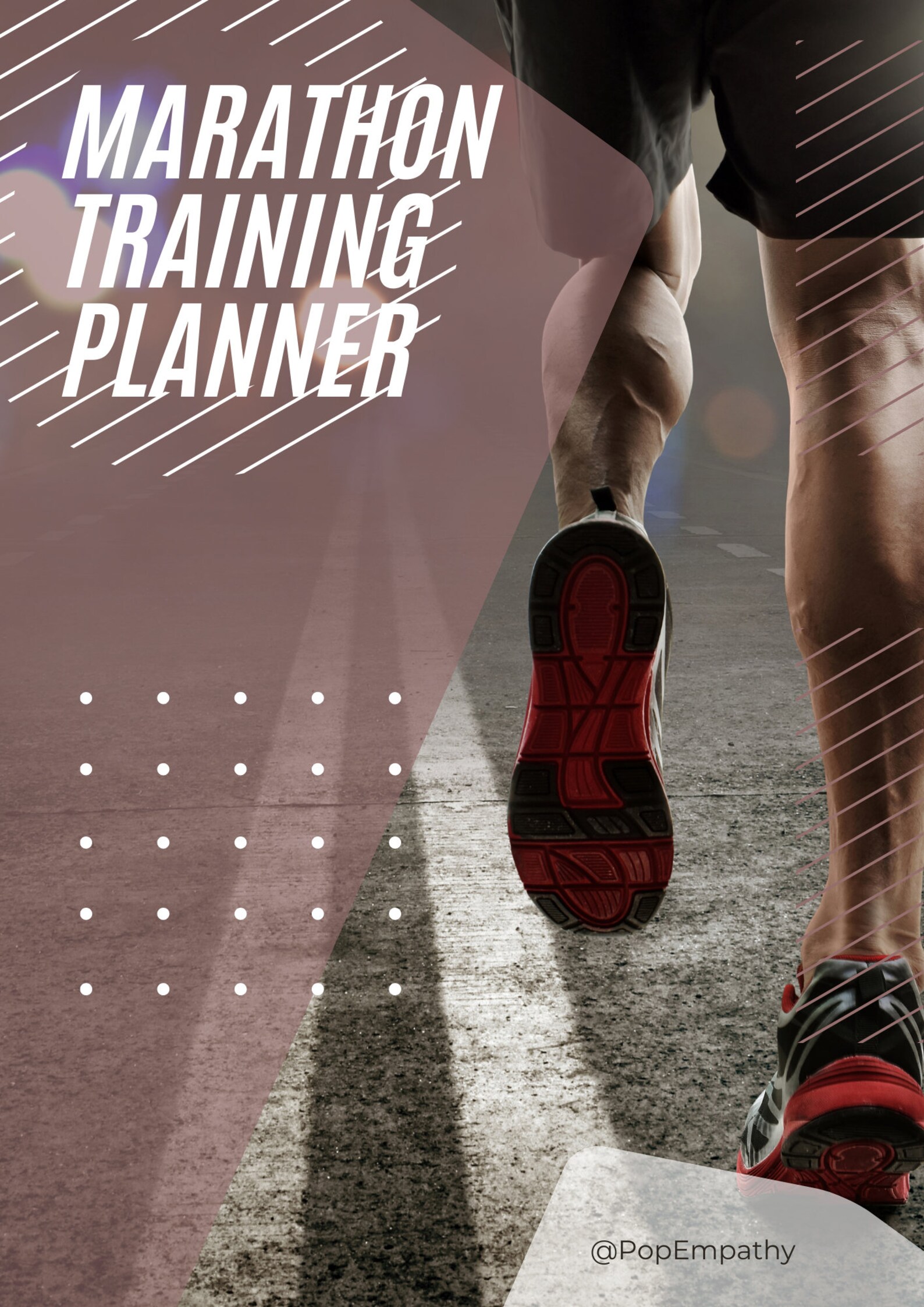 Marathon Training Plan 20 Week Printable & Digital | Bonus Running ...