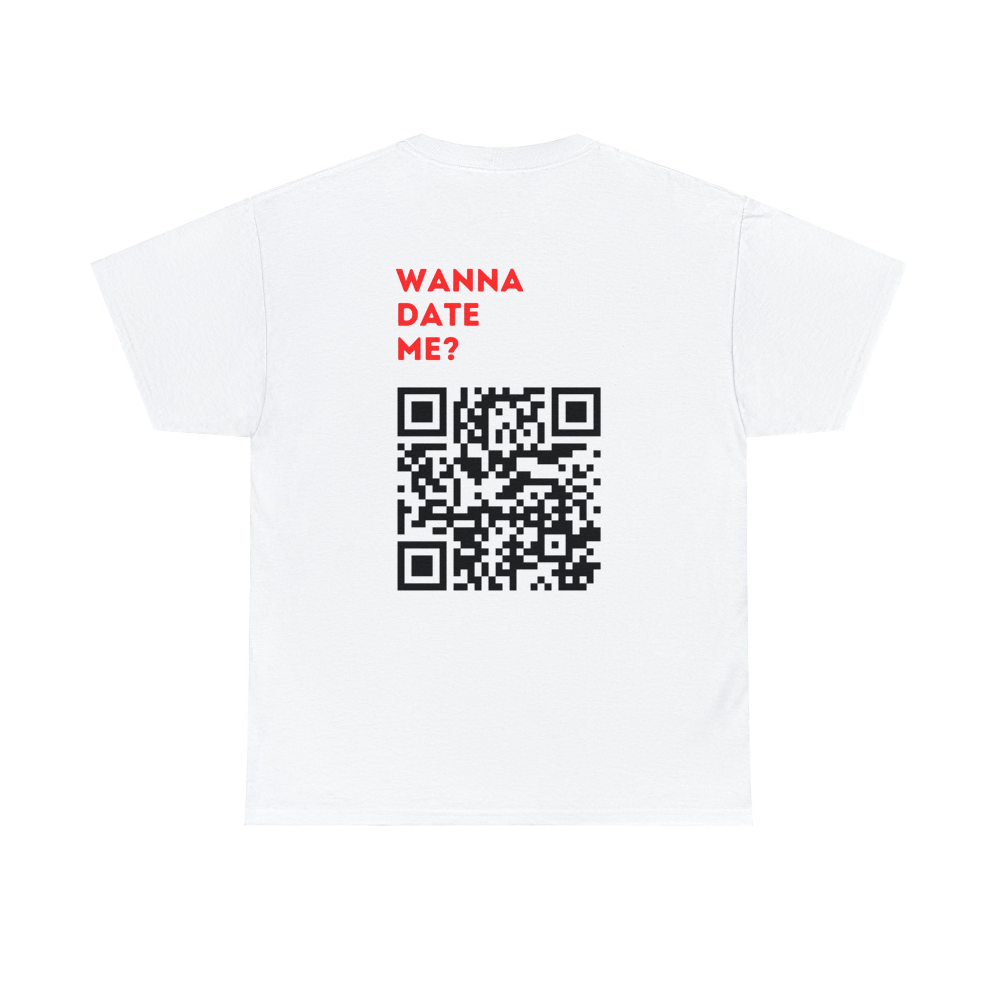 Personalized QR Code Wanna Date Me Unisex Cotton T-shirt Viral ...
