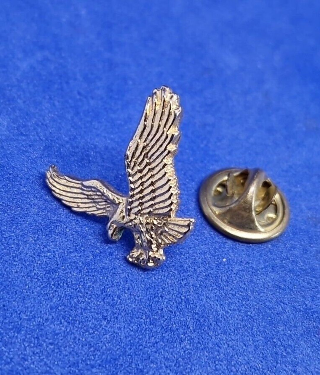 Pin Badge Gold Coloured Bird of Prey - Etsy