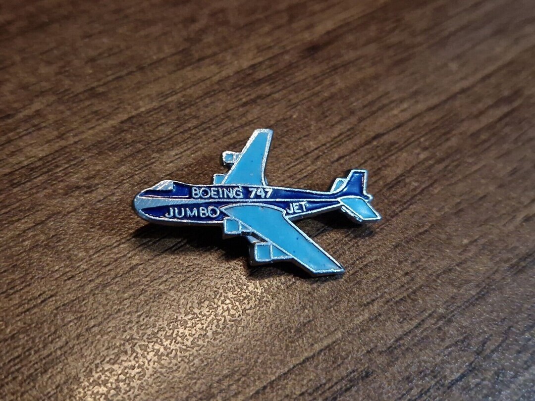 Pin Badge Boeing 747 Jumbo Jet - Etsy