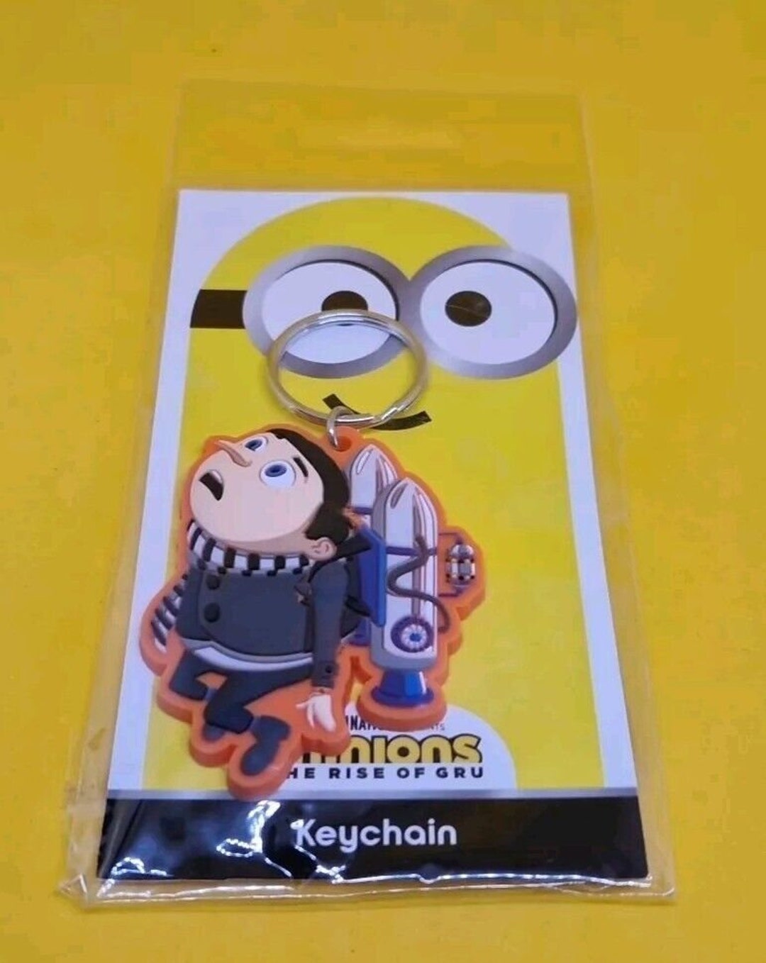 Gru Jetpack Genuine Minions 2 the Rise of Gru Character Rubber Keychain ...