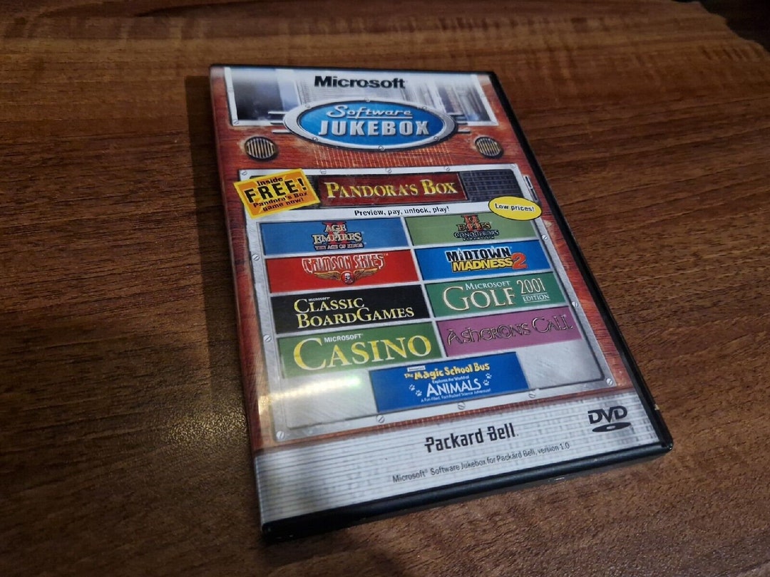 Microsoft Software Jukebox. PC Game Demos. - Etsy