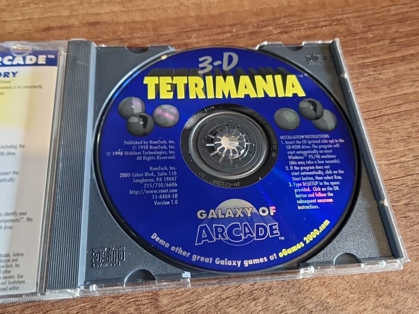 3D Tetrimania Galaxy of Arcade Pc Cd Rom Game for Windows 95 98 1998 - Etsy