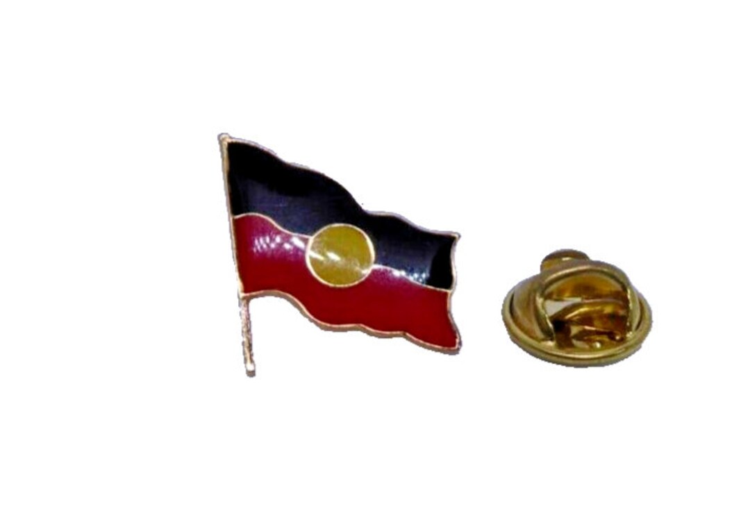 Pin Badge Australia Aboriginal Flag - Etsy
