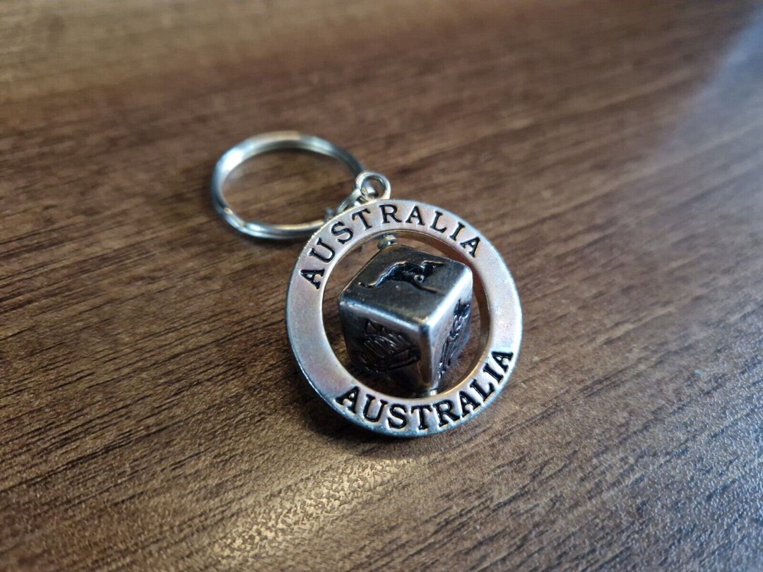 Keyring Australia Spinning Dice, Solid Metal - Etsy UK