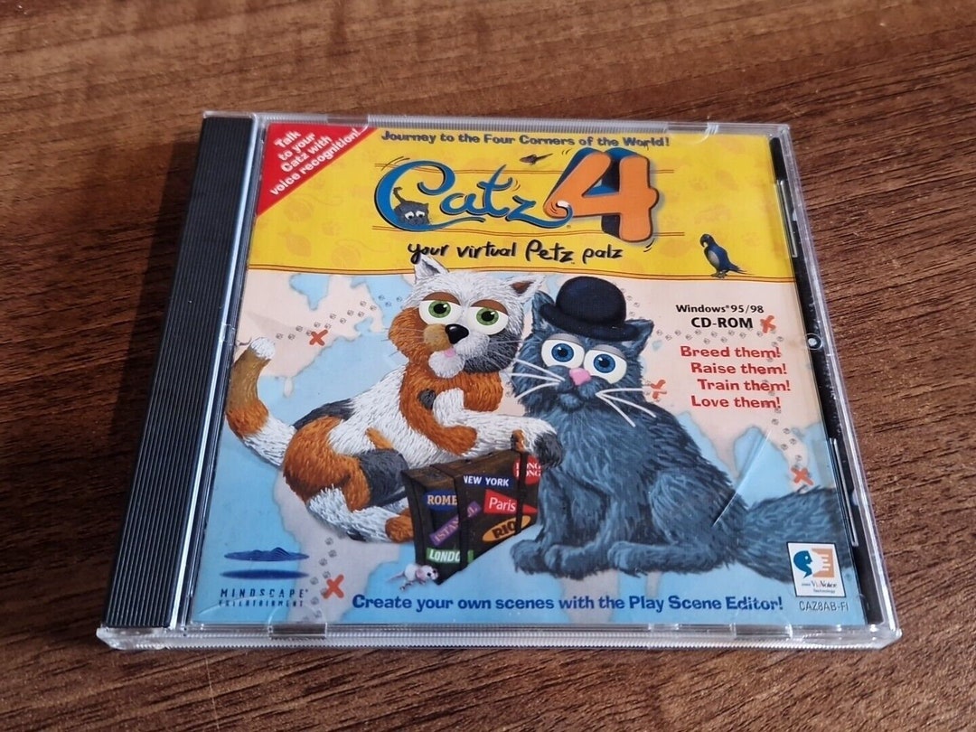 Catz 4 Cd Rom windows Version 1999 Retro Classic - Etsy