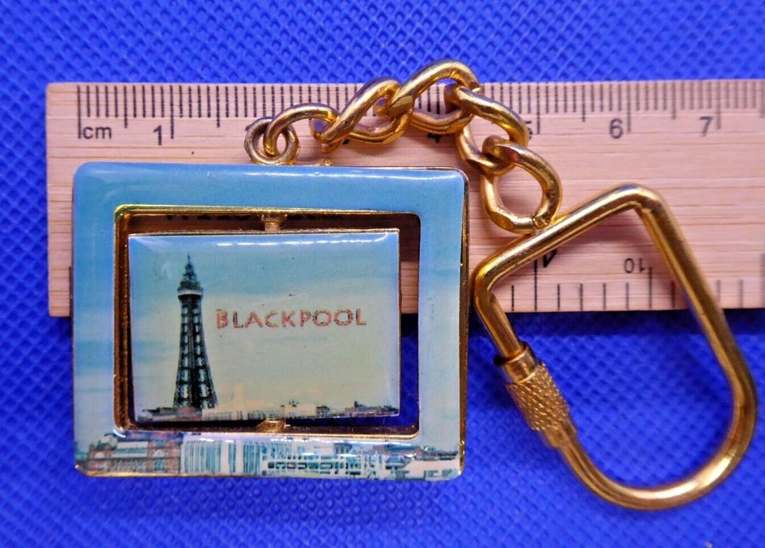 Keyring, Key Ring Blackpool Tower, England, Spinner, Metal - Etsy