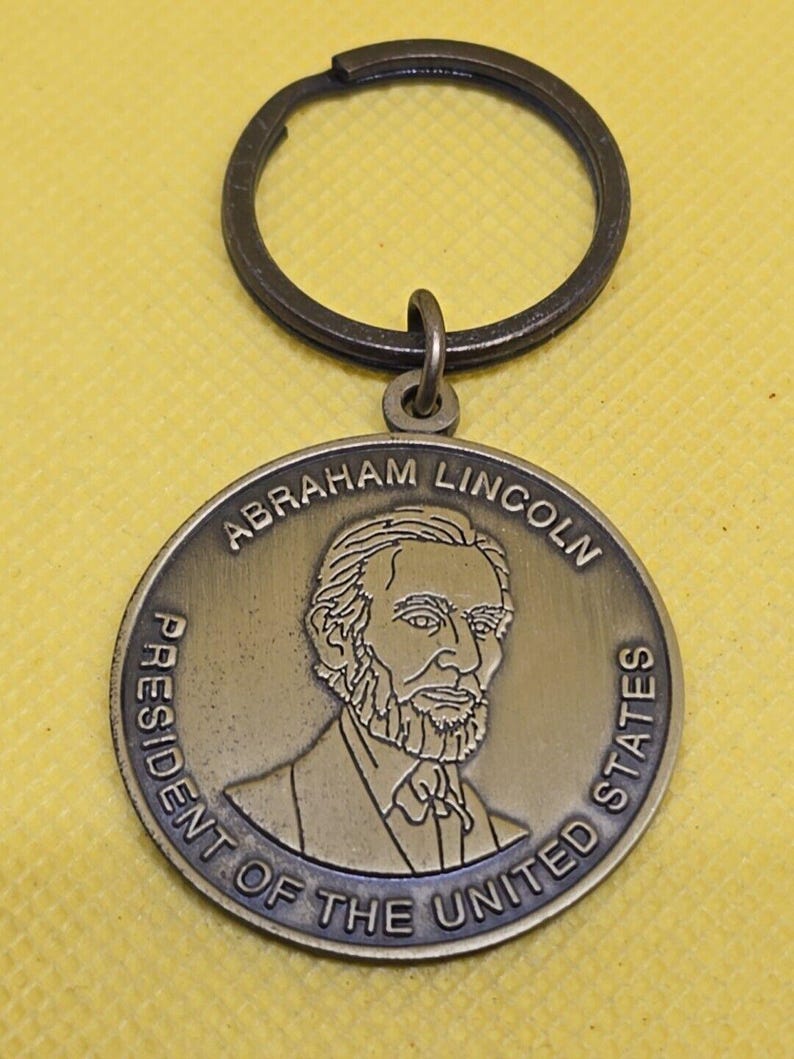 Keyring Key Ring Abraham Lincoln, President of the United States - Etsy
