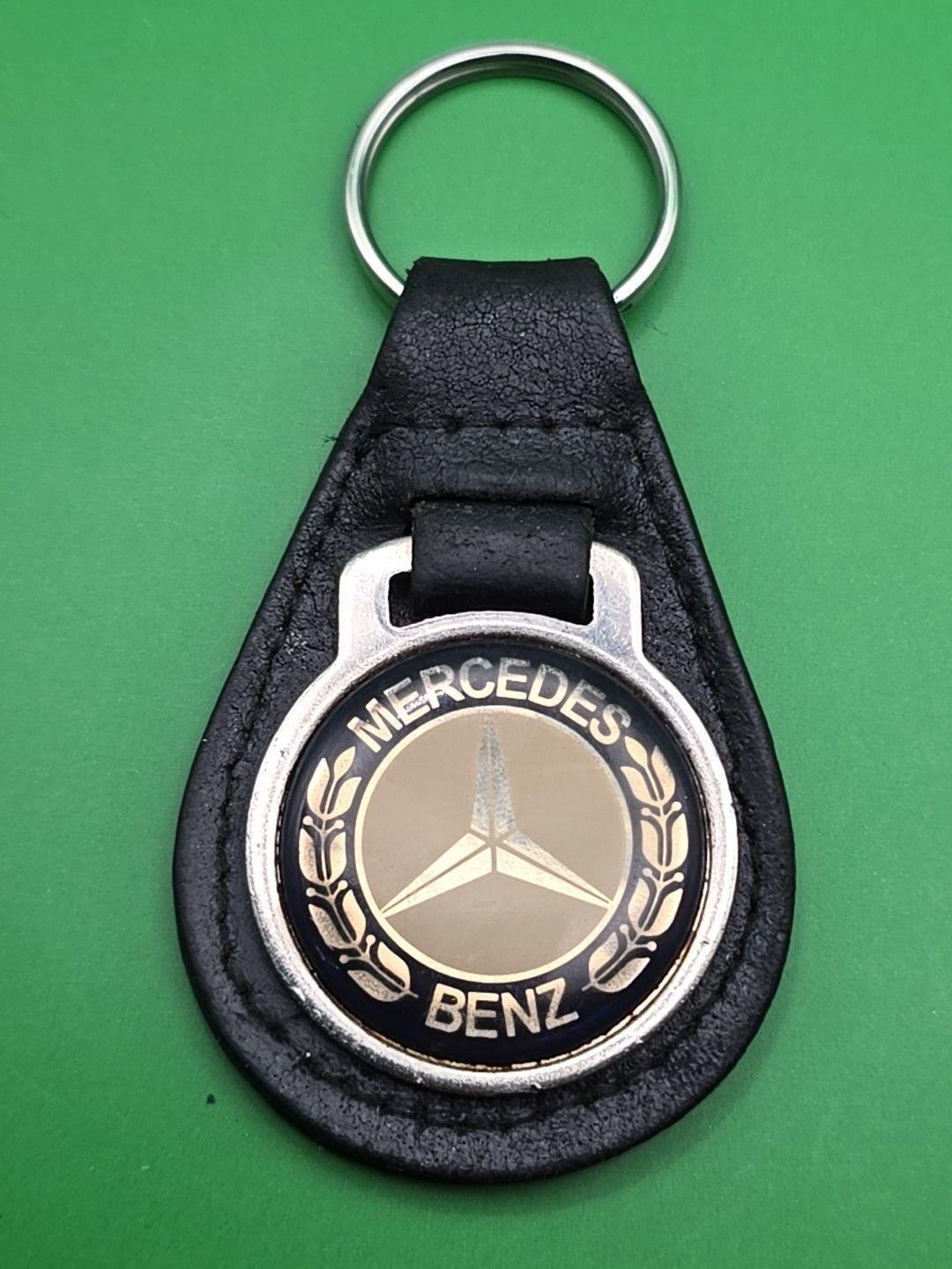 Keyring Key Ring - Vintage Mercedes-benz Mercedes Leather Key Fob - Etsy UK