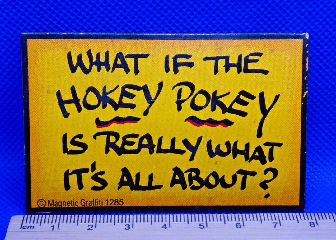 Fridge Magnet Magnetic Graffiti Sign Hokey Pokey - Etsy