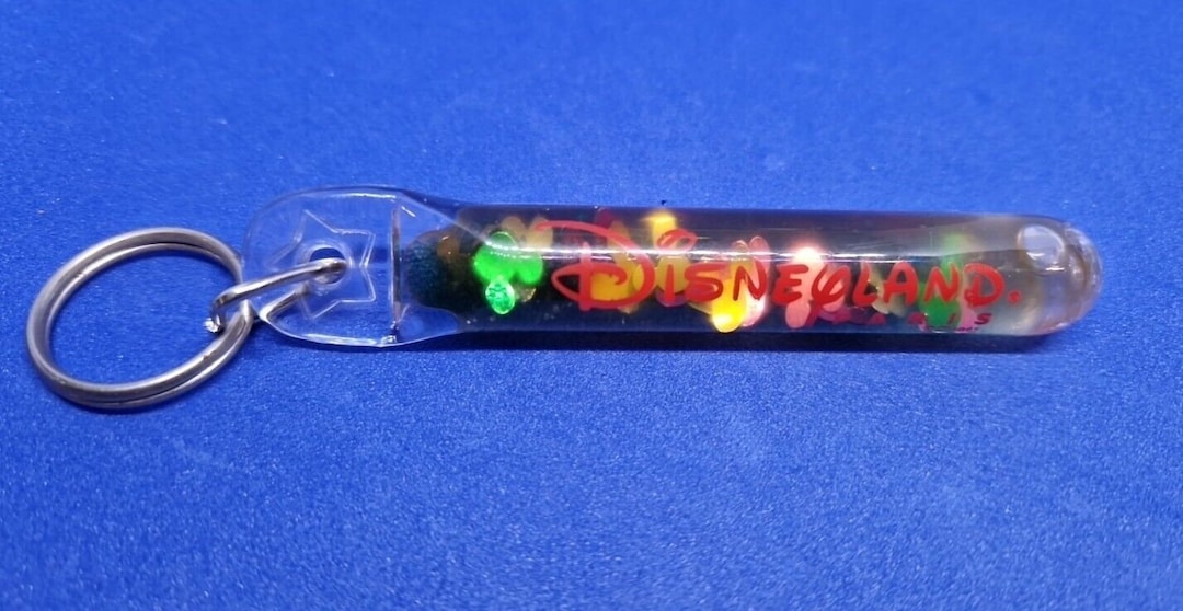 Keyring Disneyland Paris, Water Glitter Moves - Etsy UK