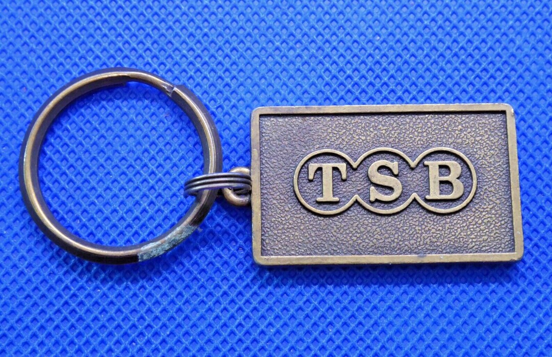 Keyring Key Ring - TSB Savings Bank Key Registration Deposit Fob Tag - Etsy