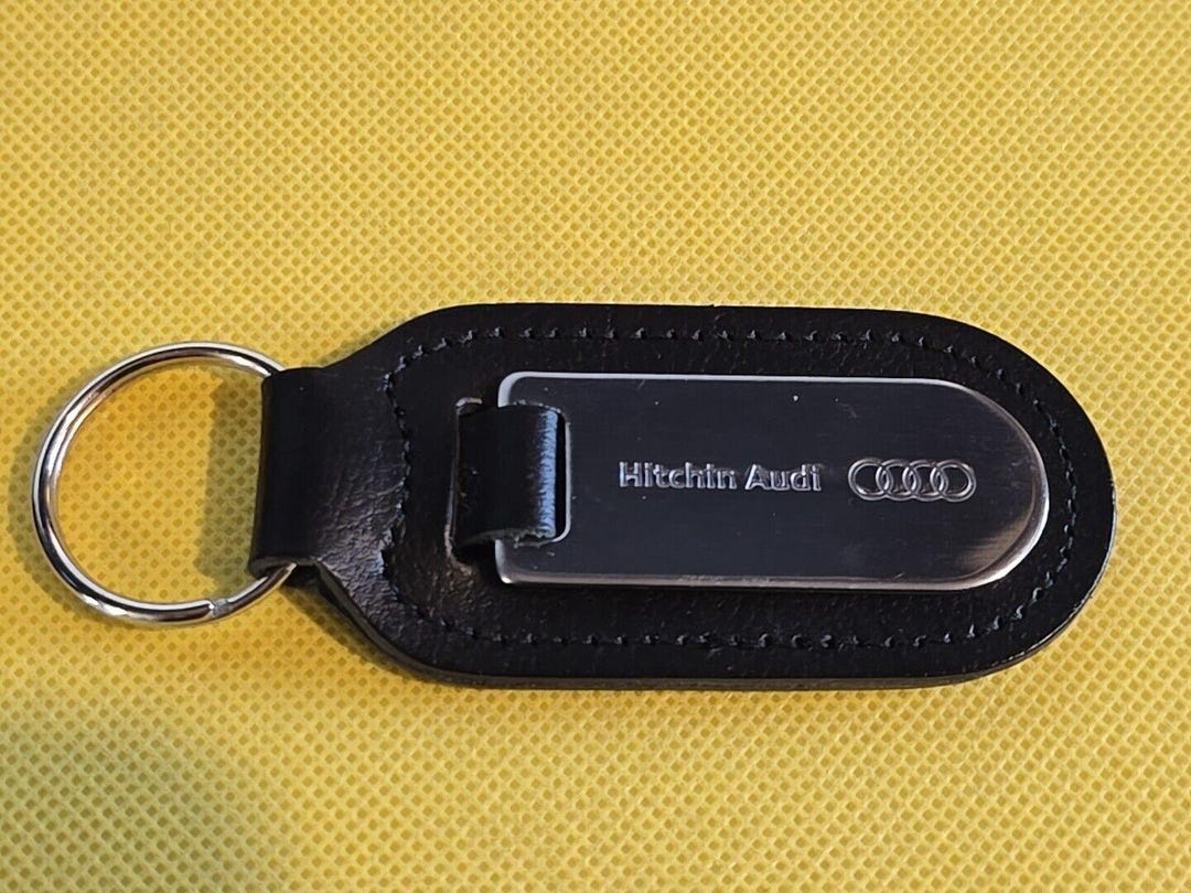 Keyring Key Ring Vintage Audi Leather Key Fob, Motor Car Dealer - Etsy
