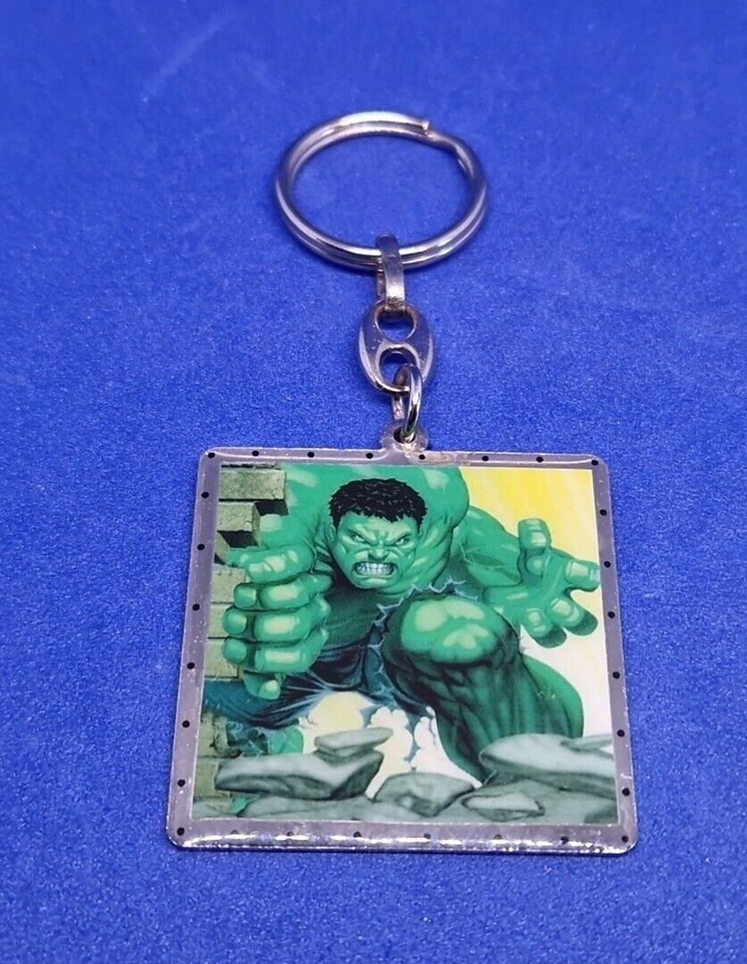 Keyring Key Ring Incredible Hulk Smash, Vintage Metal - Etsy