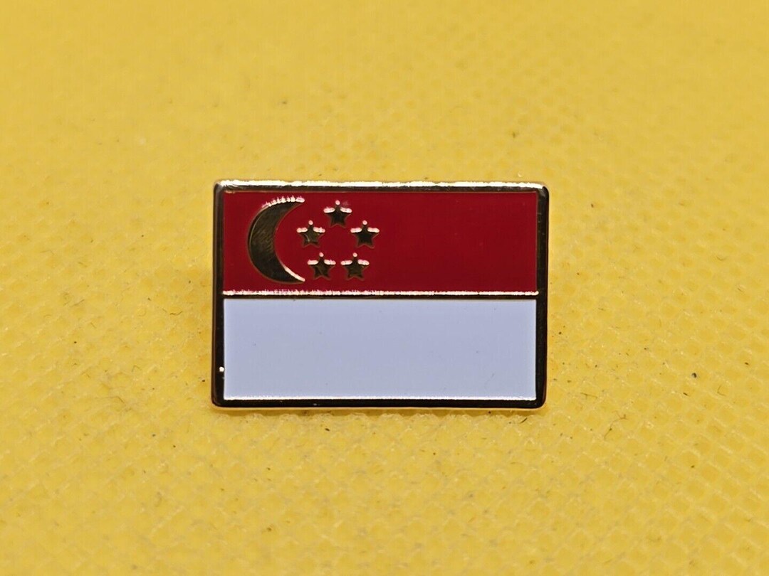 Pin Badge Singapore National Country Flag - Etsy