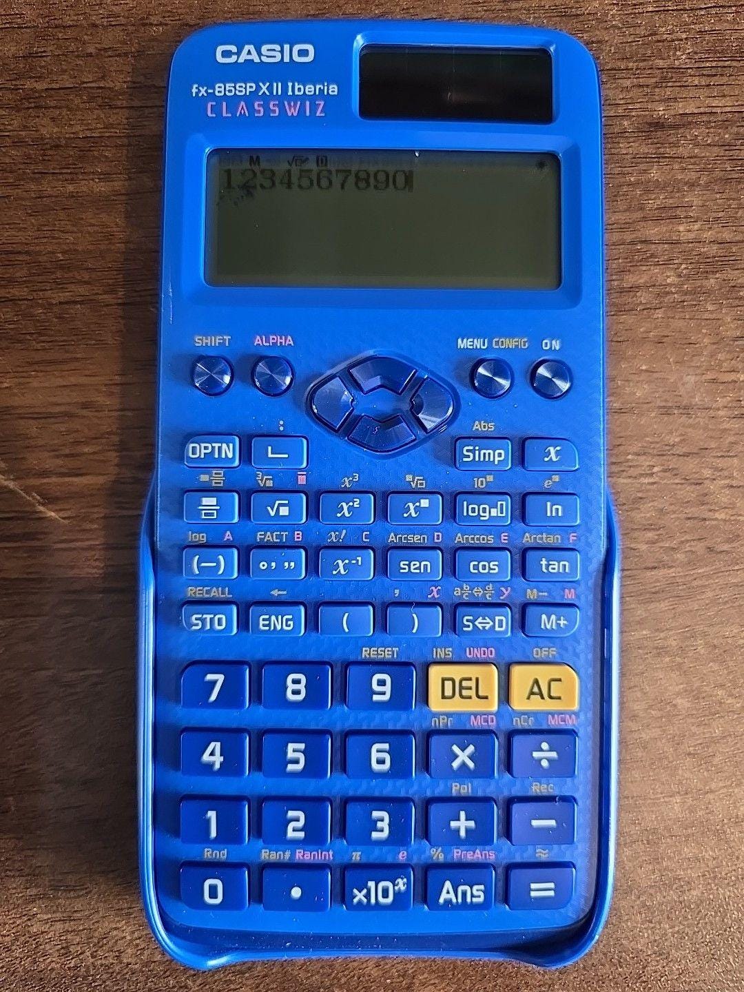 Casio Fx-85sp X II Iberia Classwiz Blue *spanish Language Version* - Etsy