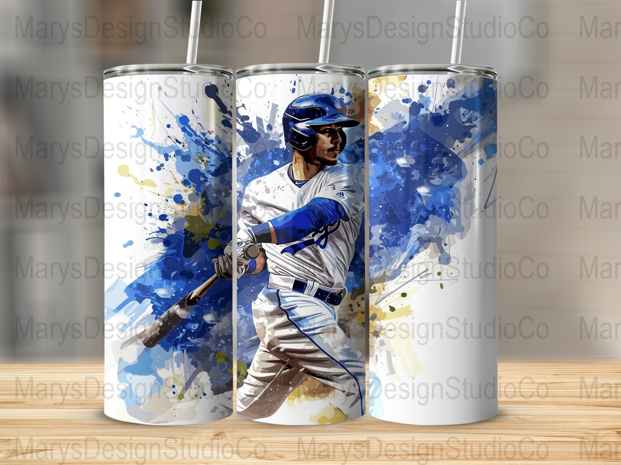 Dodgers Baseball Color Tumbler Wrap, Tumbler PNG, 300 DPI, High ...