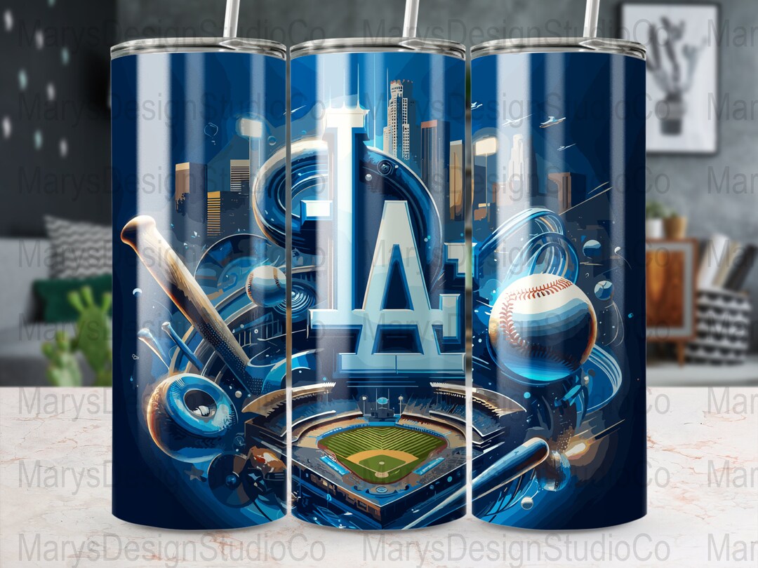 Dodgers Design Tumbler Wrap, Tumbler PNG, 300 DPI, High Resolution ...