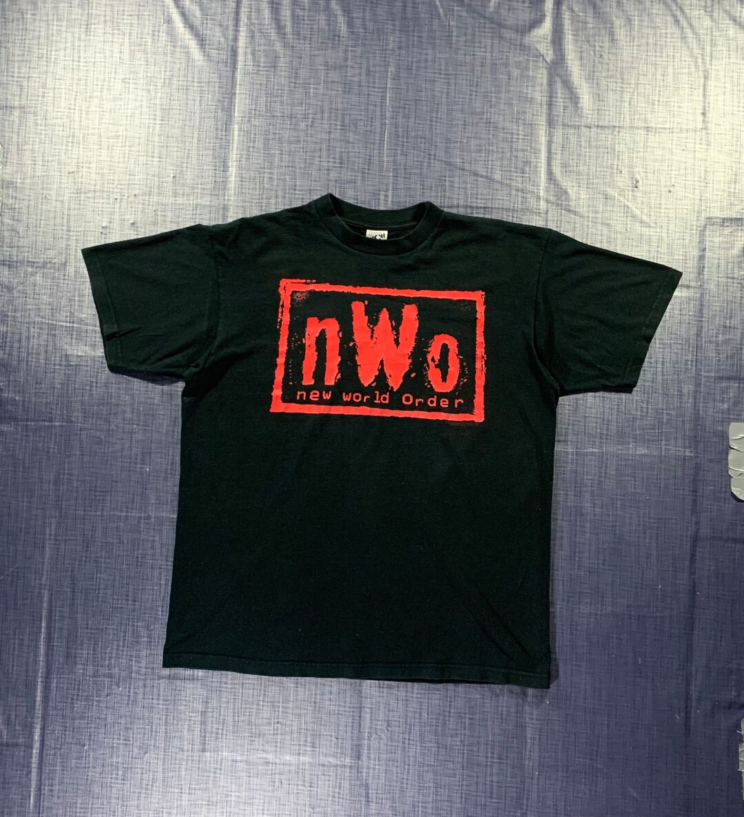1998 OG Wcw NWO Black Cotton Graphic Print Faded Vintage Tee - Etsy
