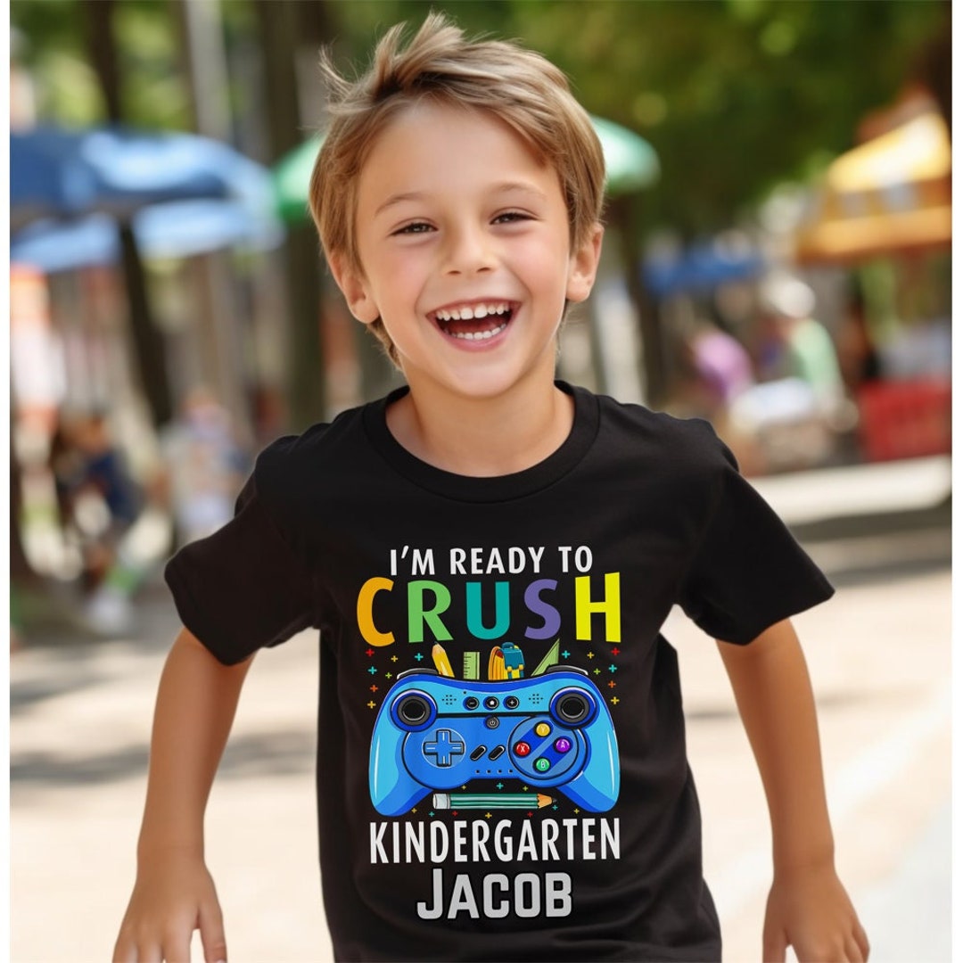 Custom Kindergarten Back to School Shirt , First Day of School ...