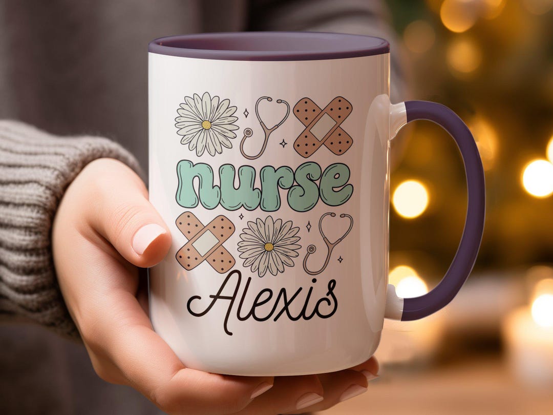 Custom Nurse Mug, Personalized Nurse Coffee Mug, Custom Rn Gifts, Nurse ...