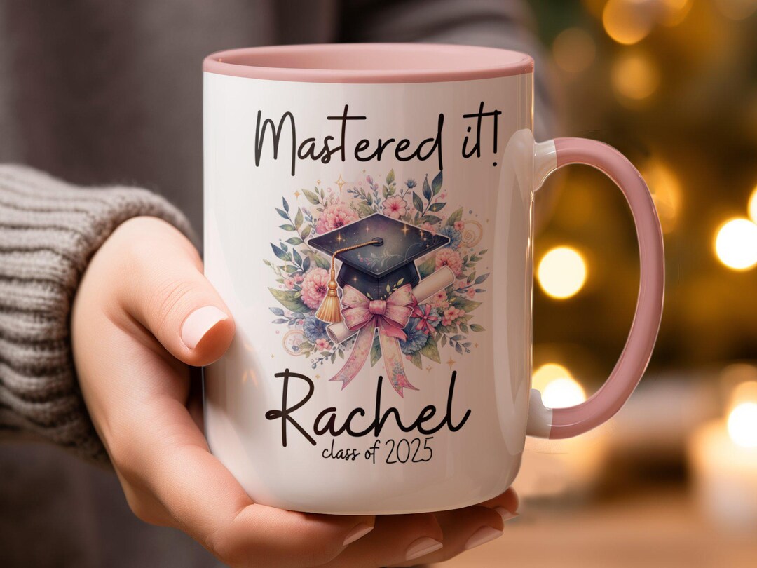 Masters Degree Mug, Mastered It Mug, Masters Degree Graduation Gift ...